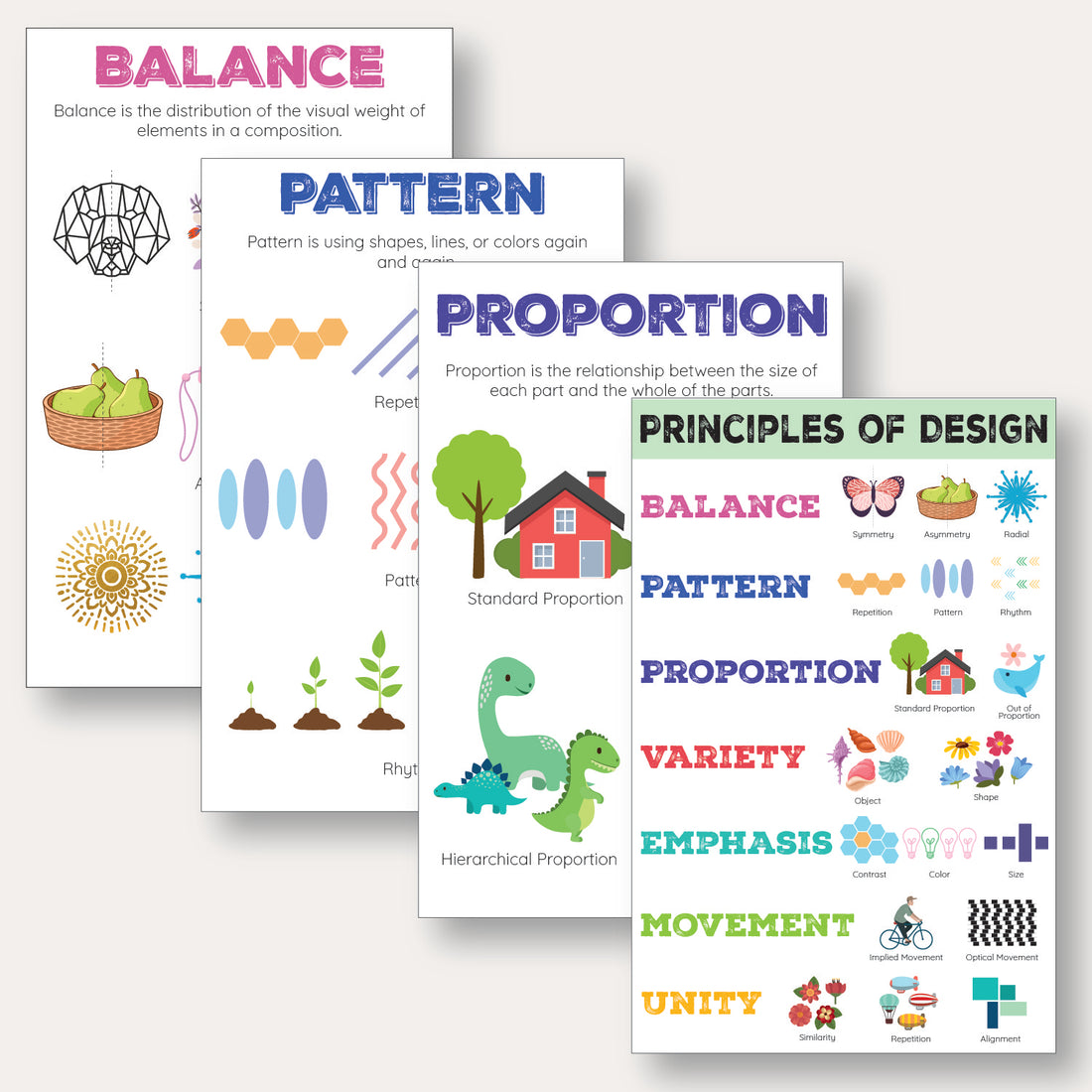 Principles of Design Poster Set -Printable – Seven Pines Designs
