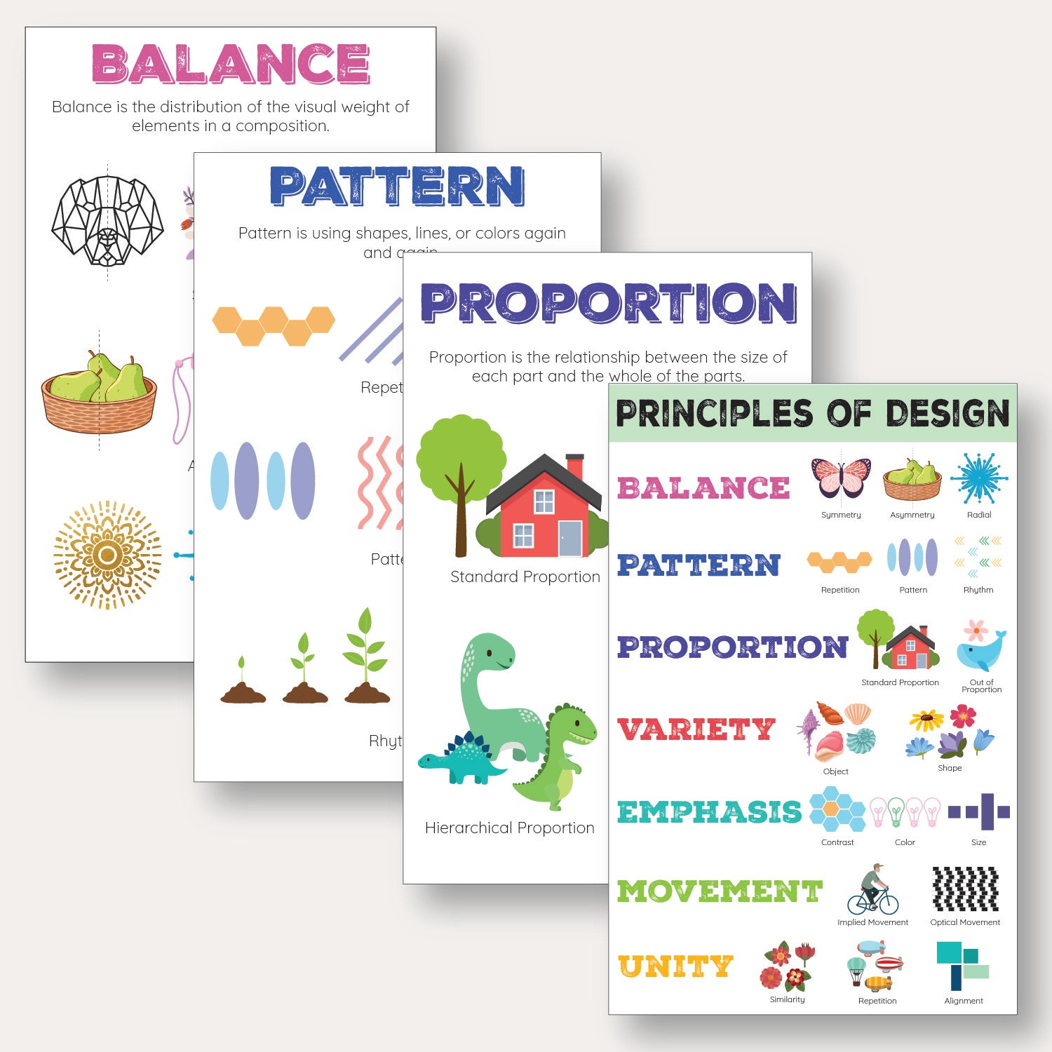 Principles of Design Poster Set -Printable – Seven Pines Designs